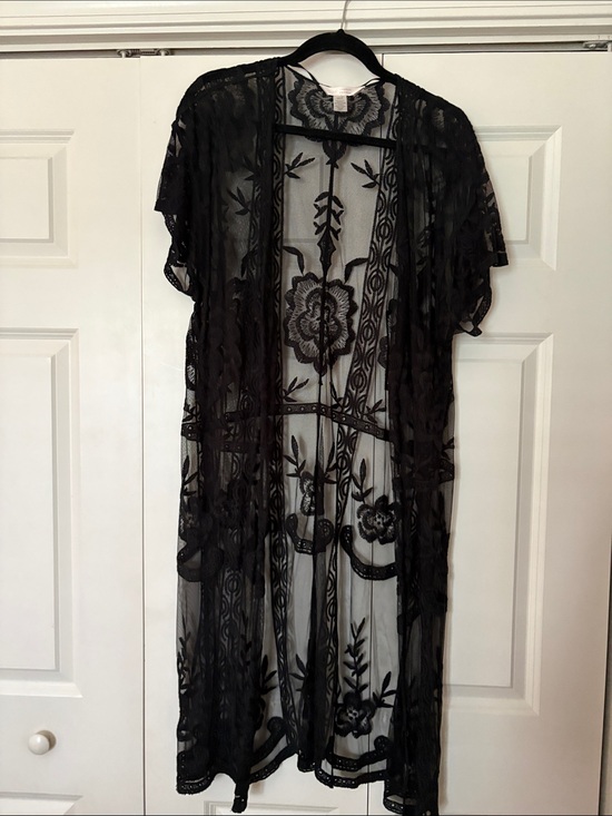 LC Lauren Conrad | Swim | Lc Lauren Conrad Black Sheer Embroidered ...
